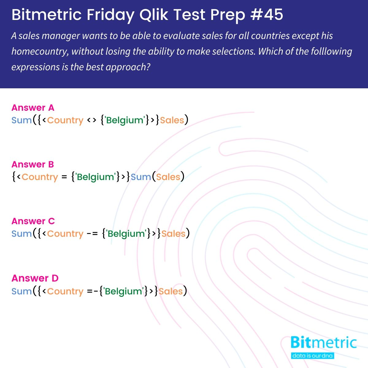 How to exclude values in Set Analysis - Bitmetric How to exclude values in Set Analysis - Bitmetric